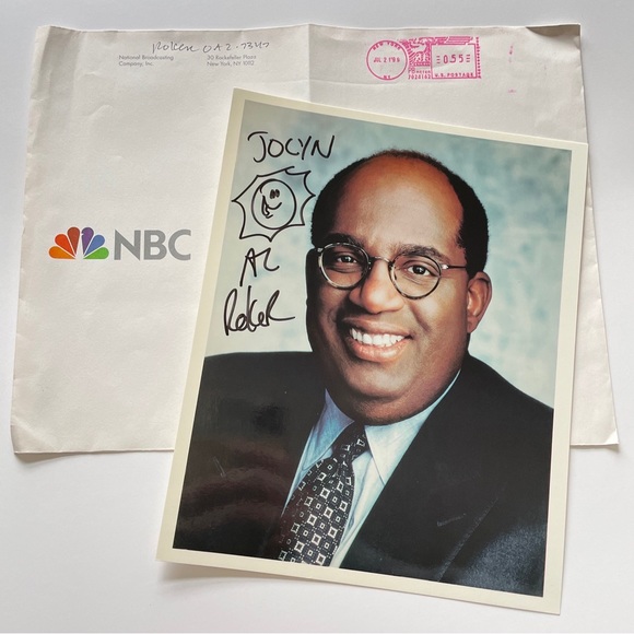 Other | Al Roker Autograph Hand Signed Photo 8x1 News Reporter Nbc ...